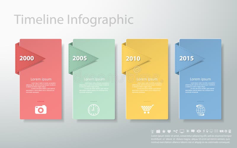 Abstract Template with Icons Set for Business Design, Reports, S Stock ...