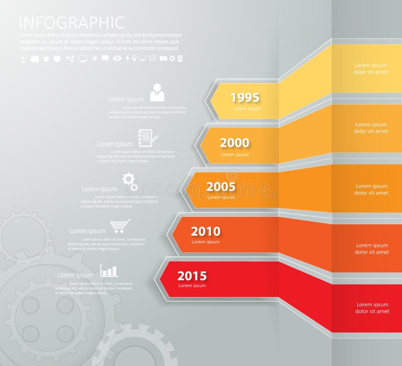 Abstract Template with Icons Set for Business Design, Reports, S Stock ...