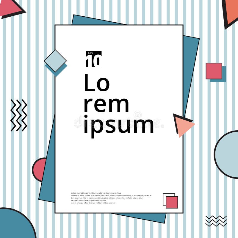 Abstract Template Simple Background Geometric Layout Design with Square ...