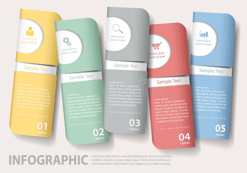 Abstract Template 5 Steps for Business Design, Reports, Banner Stock ...
