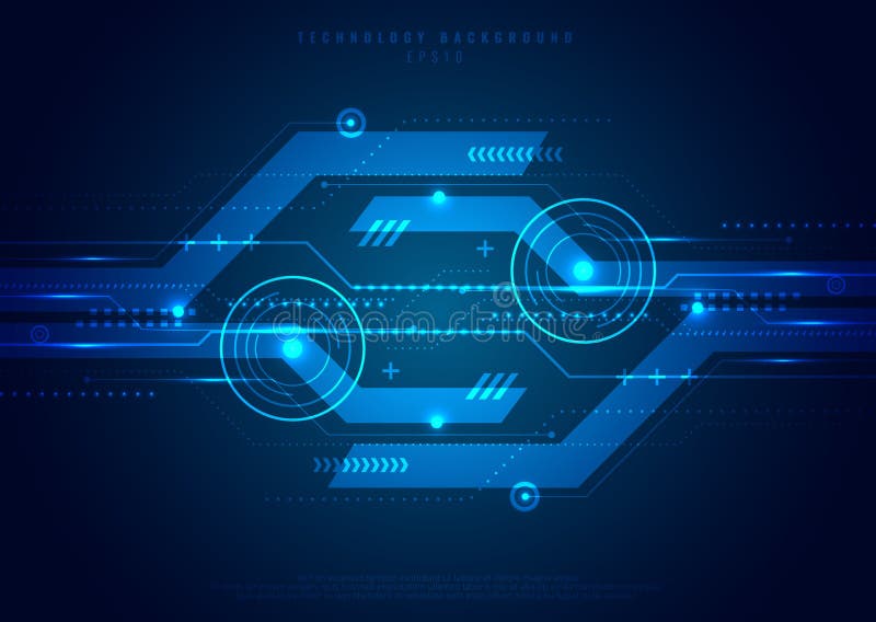 Innovation Blue Technology Binary Background Stock Illustration ...