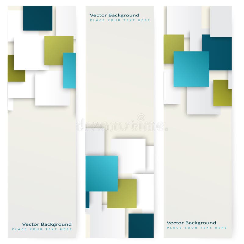 Abstract Template Vertical Banner Stock Vector - Illustration of ...