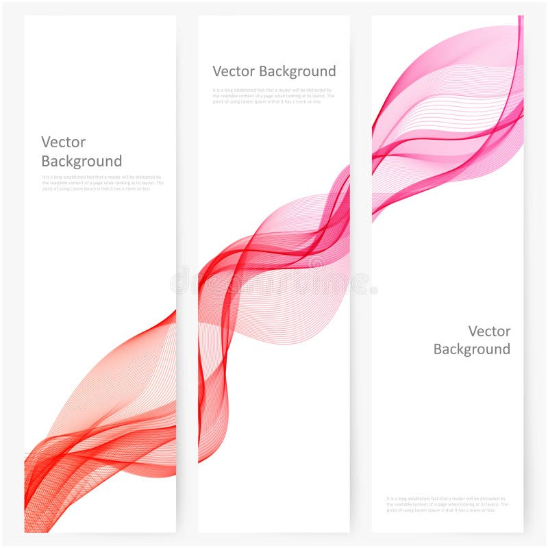 Abstract Template Vertical Banner Stock Vector - Illustration of ...