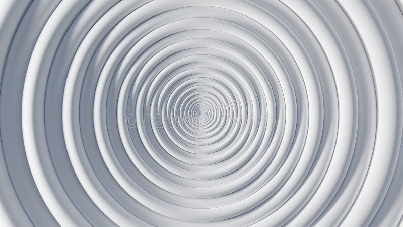 Abstract Template of White Circular Waves Stock Illustration ...