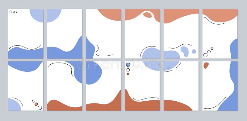 Abstract Templates. Vector Set Stock Vector - Illustration of layout ...