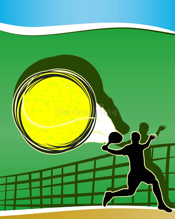 Abstract Tennis Background. Stock Vector - Illustration of passion ...
