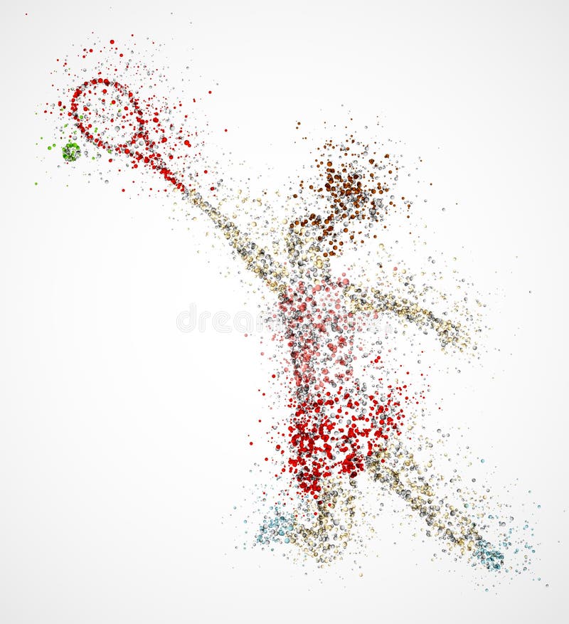 Abstract tennis player stock vector. Illustration of beauty - 25314204