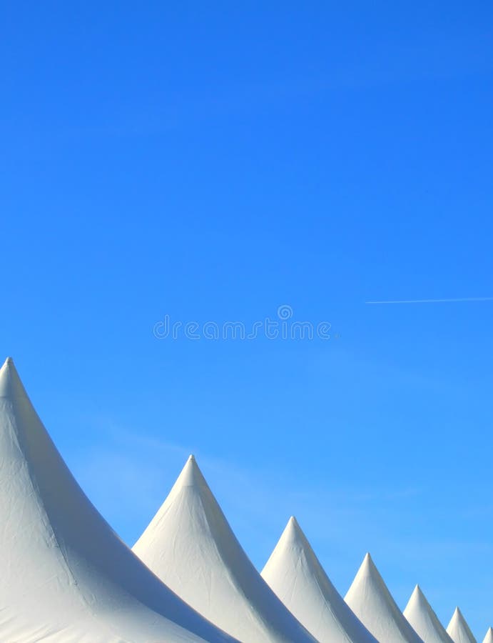 White Circus Tents stock image. Image of perform, enjoyment - 5315267