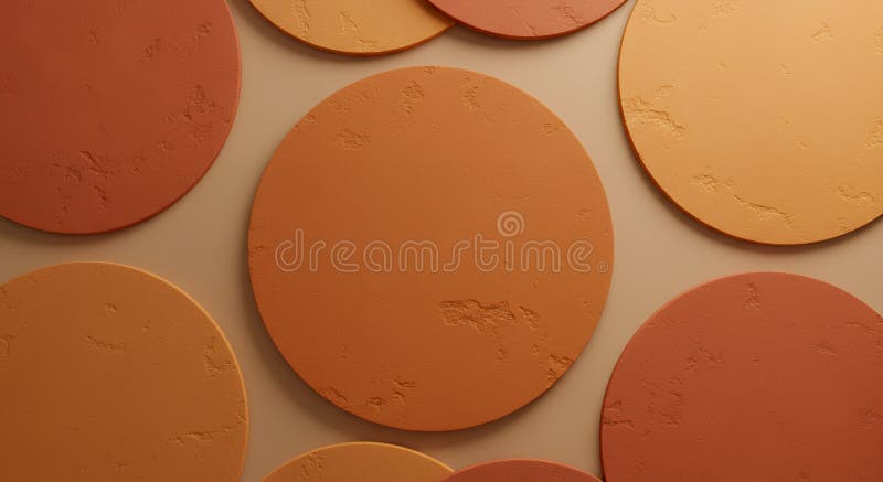 Abstract Terracotta Circle Background Texture with Earthy Tones Design ...