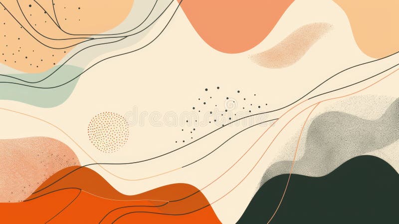 Abstract Terracotta and Cream Artistic Background Design Stock Photo ...