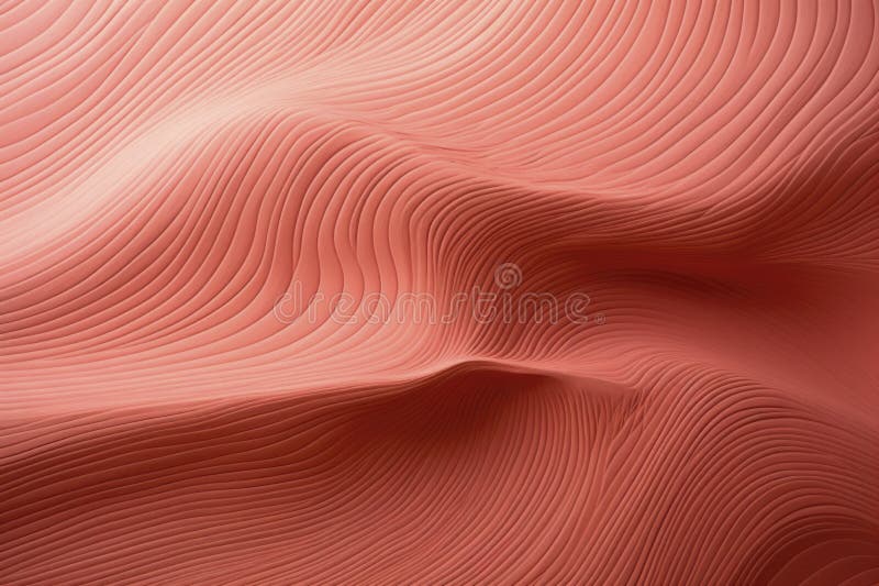 Abstract Terracotta Waves Texture Background. Stock Photo - Image of ...