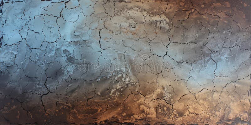 An Abstract Terrain Featuring Unique Cracks and Beautiful Gradient ...