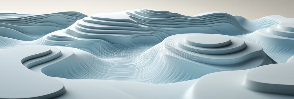 Abstract Terrainscape of Tranquil Wave Gradients a Hypnotic Study of ...