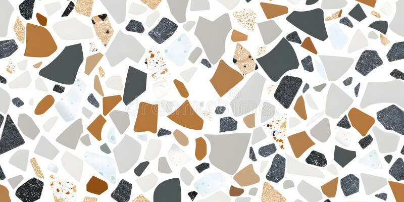 Abstract Terrazzo Pattern Seamless Vector Illustration Stock ...