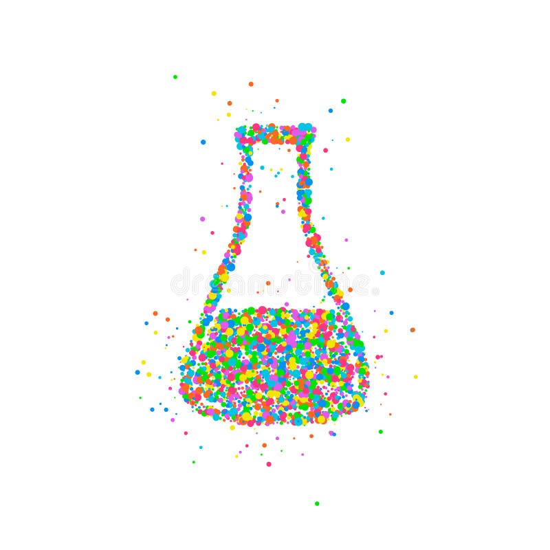 Abstract test tube flask stock vector. Illustration of chemistry - 93301400