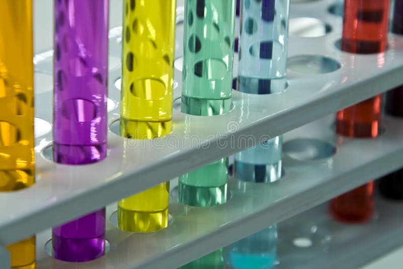 Laboratory Test Tubes Abstract Stock Photo - Image of blurred, medical ...