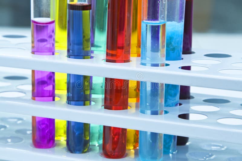 Laboratory Test Tubes in Science Research Lab Stock Image - Image of ...