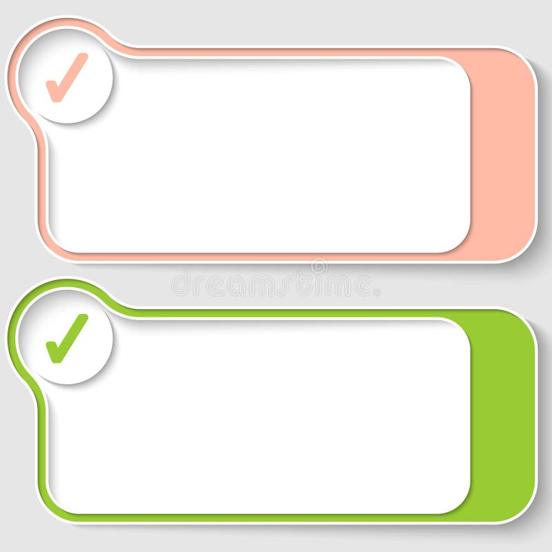 Abstract Text Boxes with Check Box Stock Vector - Illustration of ...