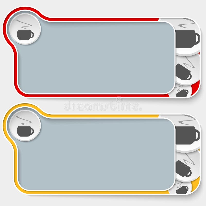 Text boxes with paper clip stock vector. Illustration of clip - 35564967