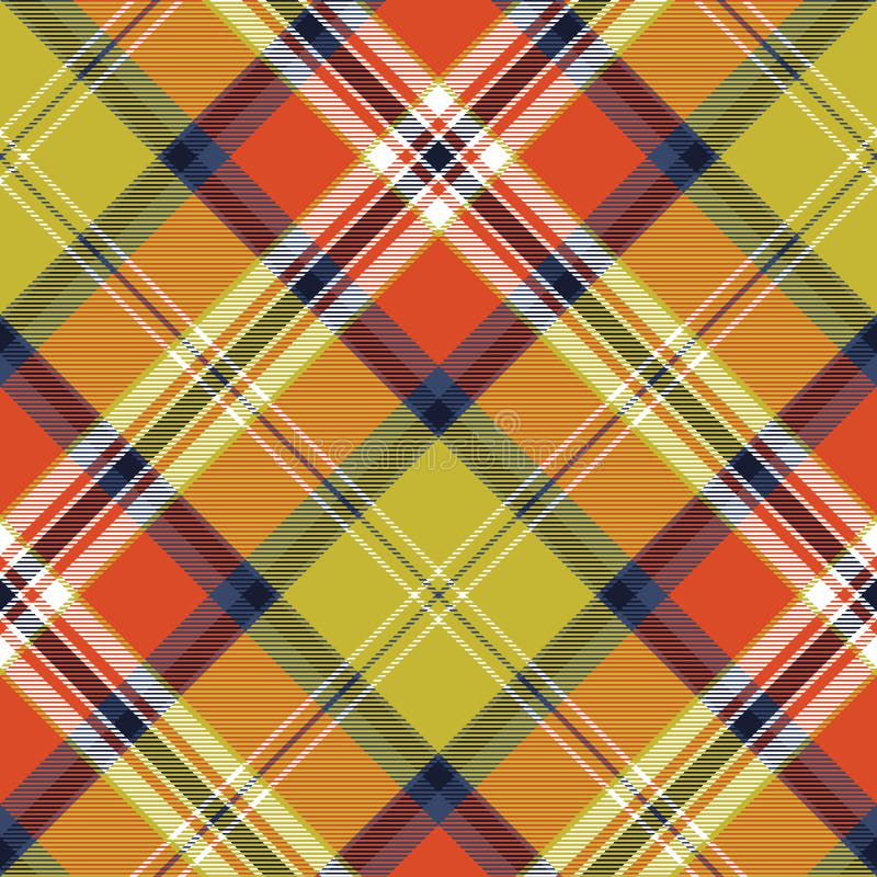 Abstract Textile Check Plaid Seamless Pattern Stock Vector ...