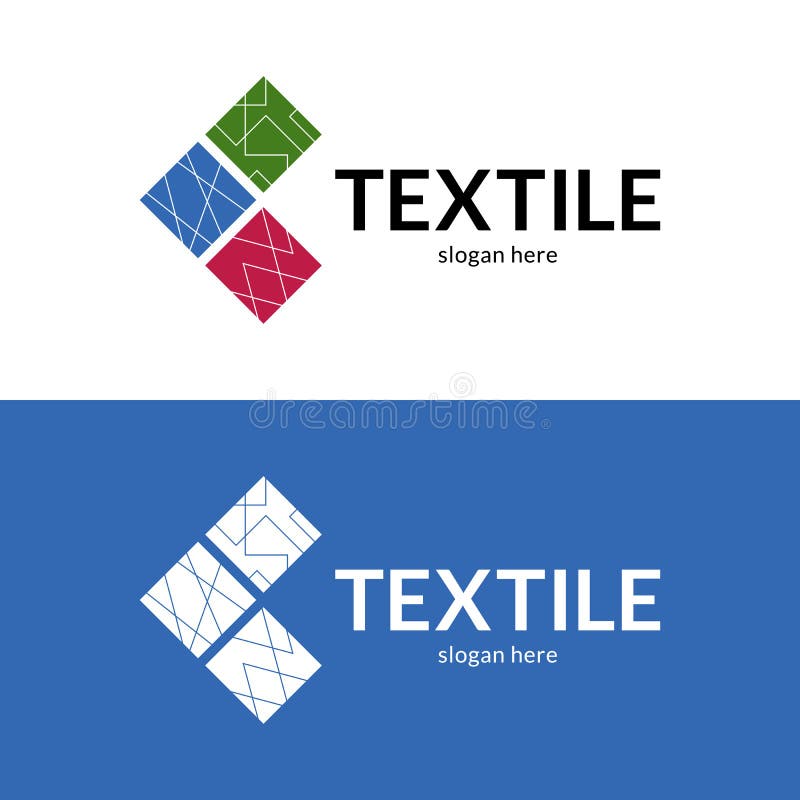 Abstract textile logo stock illustration. Illustration of cloth - 247205744