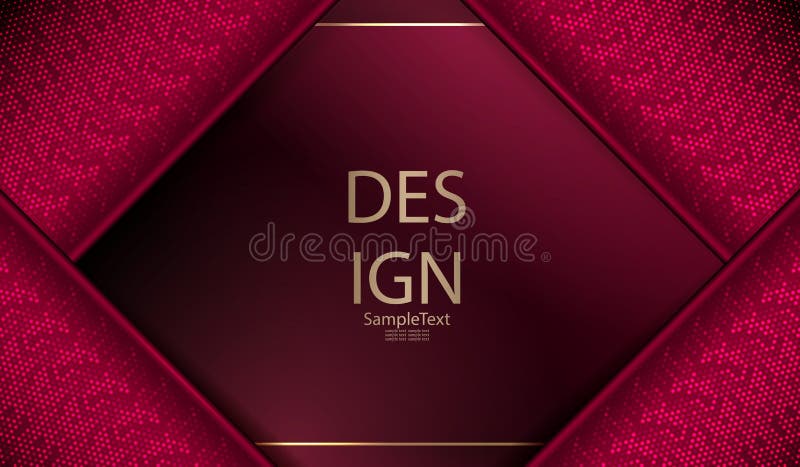 Abstract Textural Geometric Pink Design with Square Frame and Mosaic ...