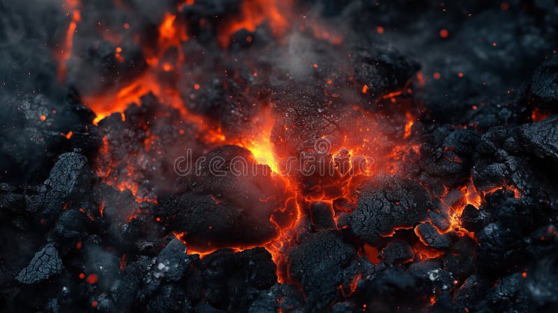 Abstract Texture Background Ash Fire and Smoke. Stock Photo - Image of ...