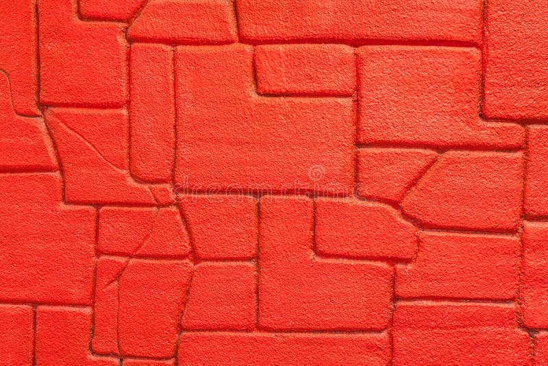 Texture Background Wall Painted in Red Color Stock Image - Image of ...