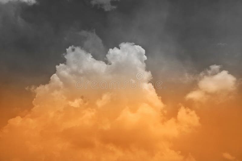 Abstract Texture Background Clouds Orange and Dark Grey Effect Mixed ...