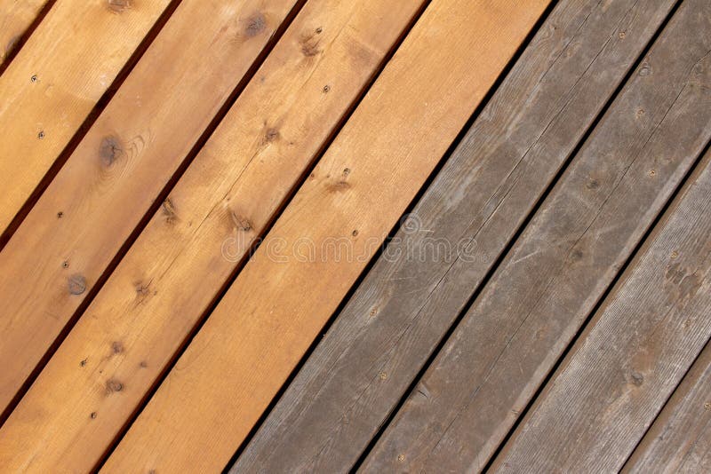 Abstract Texture Background of Diagonal Pattern Cedar Deck Boards Stock ...
