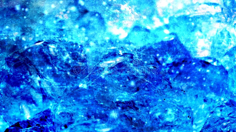 Snow Falling on Wintery Ice Mountain Scene - Abstract Background ...