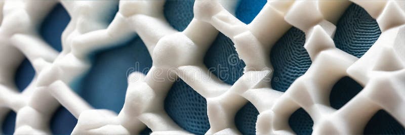 Abstract Texture Background Made of Polystyrene Plastic Compound. White ...