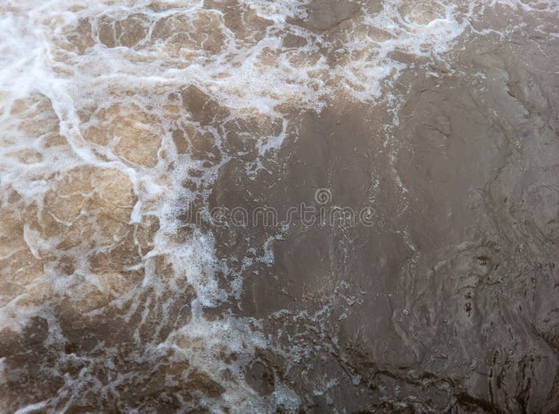 Abstract Texture Background of Murky Flowing River Water Stock Image ...