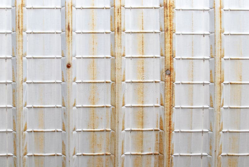 Rustic Galvanized Sheet Wall with Nail Stock Photo - Image of fence ...