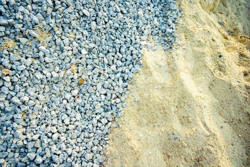 Abstract Texture and Background Pile of Crashed Stone and Sand F Stock ...
