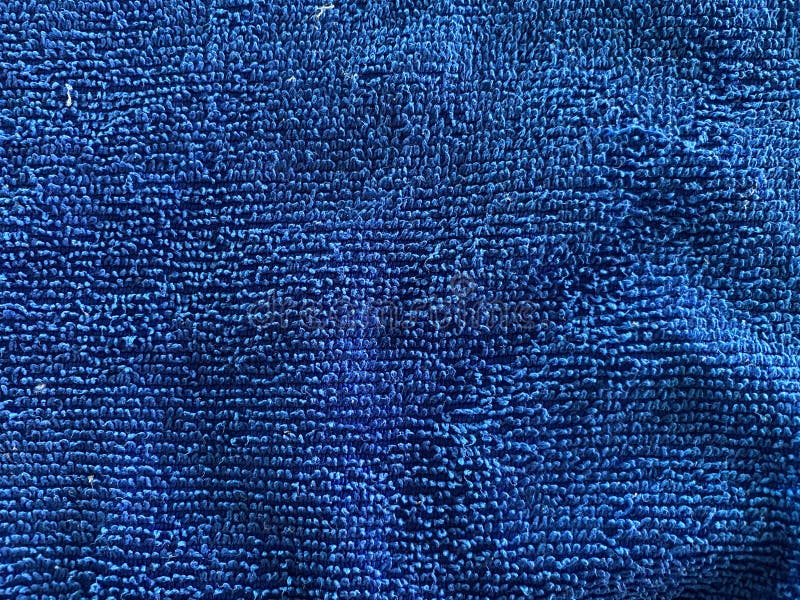Abstract Texture of a Blue Color Fabric Stock Image - Image of white ...