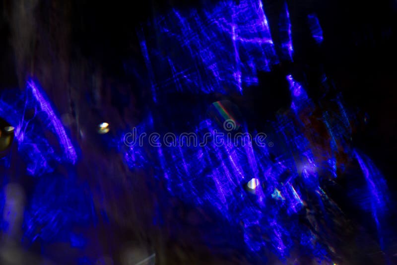 Abstract Texture of Blue Light through the Prism of Glass Rays of Light ...