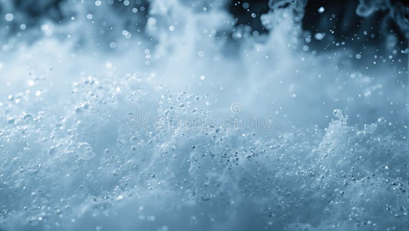 Abstract Texture of Boiling Water with Steam and Bubbles in Motion ...