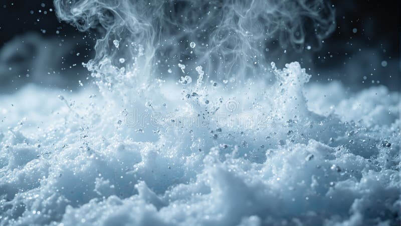 Abstract Texture of Boiling Water with Steam and Bubbles in Motion ...