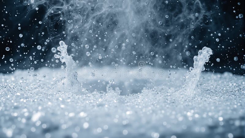 Abstract Texture of Boiling Water with Steam and Bubbles in Motion ...