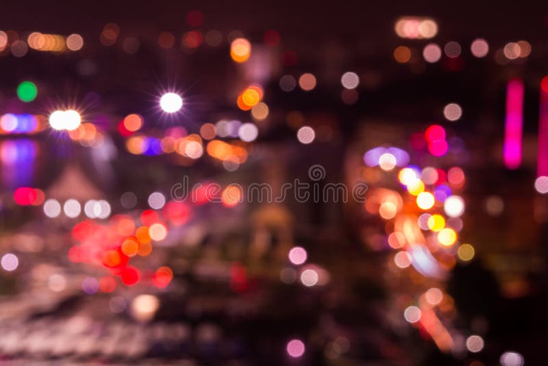 Abstract Texture Bokeh City Lights Stock Photo - Image of festive ...