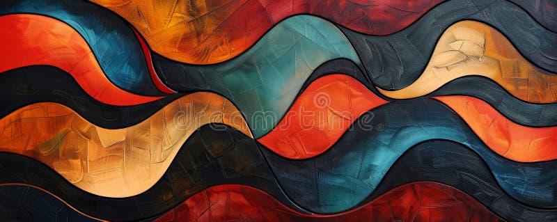 An Abstract Texture with Bold, Contrasting Colors and Dynamic Shapes ...
