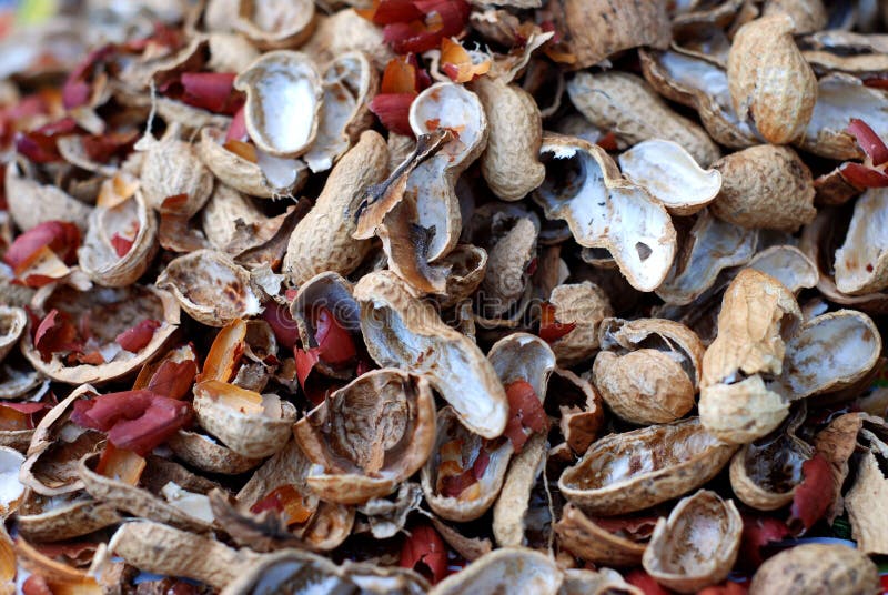 Abstract Texture of Broken Peanut Shells Close Up Stock Photo - Image of materials, shot: 382862612