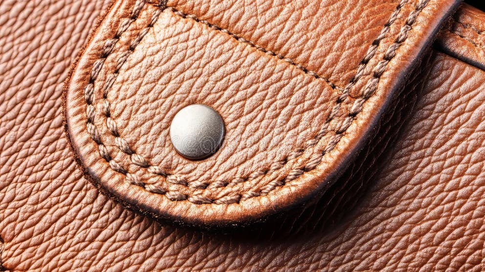The Abstract Texture of Brown Leather is Defined by Its Deep Creases ...