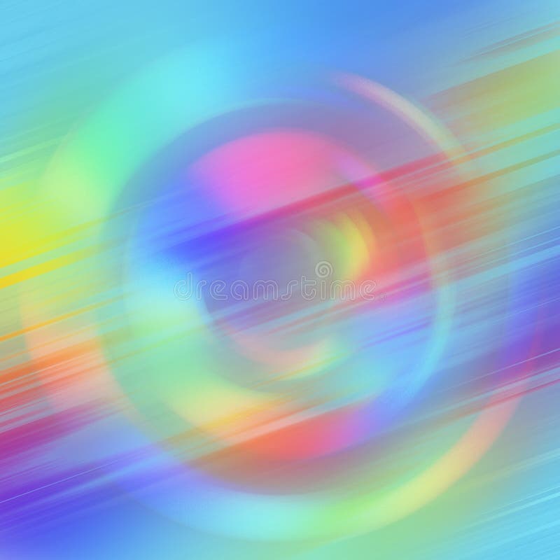 Abstract Texture with Circles in Rainbow Colors and Light Soft Neutral ...