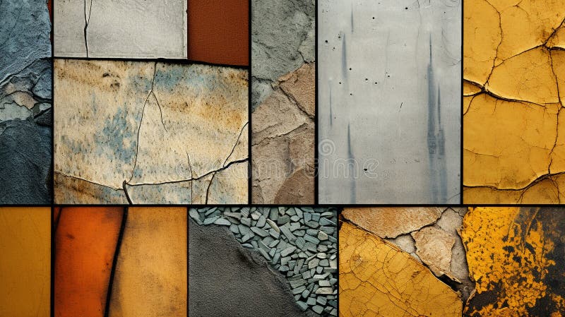 Abstract Texture Collage Background Stock Illustration - Illustration ...