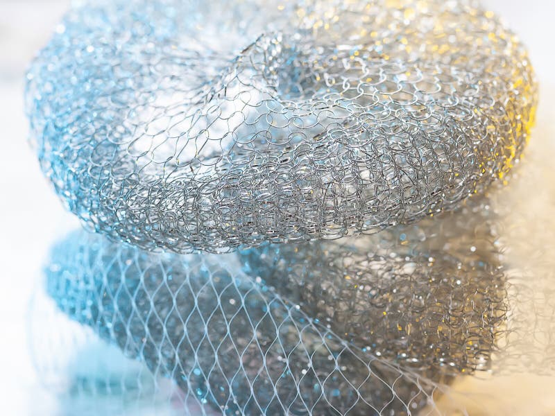 Abstract Texture. Coloured Metallic Abstract. Twisted Shiny Metal Wire ...