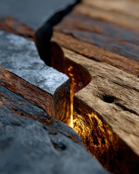 Texture of Brushed Titanium and Organic Wood Material in High Contrast ...