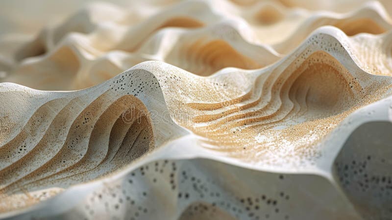 Abstract Texture of a Composite Polymer that Mimics the Shifting Sands ...