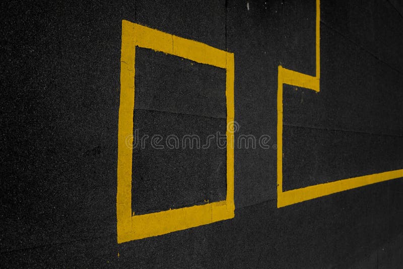 Abstract Texture Composition in the Form of Yellow Boundary Warning ...
